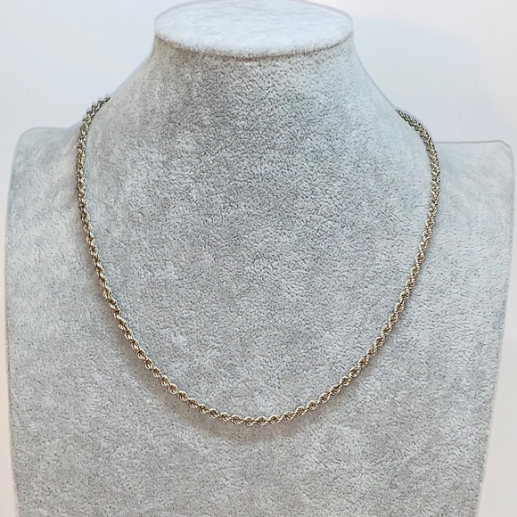 Jewelry | Vintage Sterling 925 18 Rope Chain | Poshmark